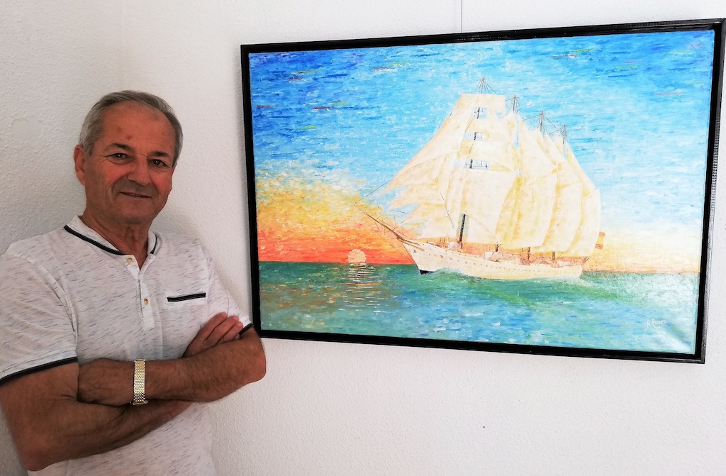 El pintor Antonio Aráez muestra sus ‘Horizontes de agua’ en la Casa ...