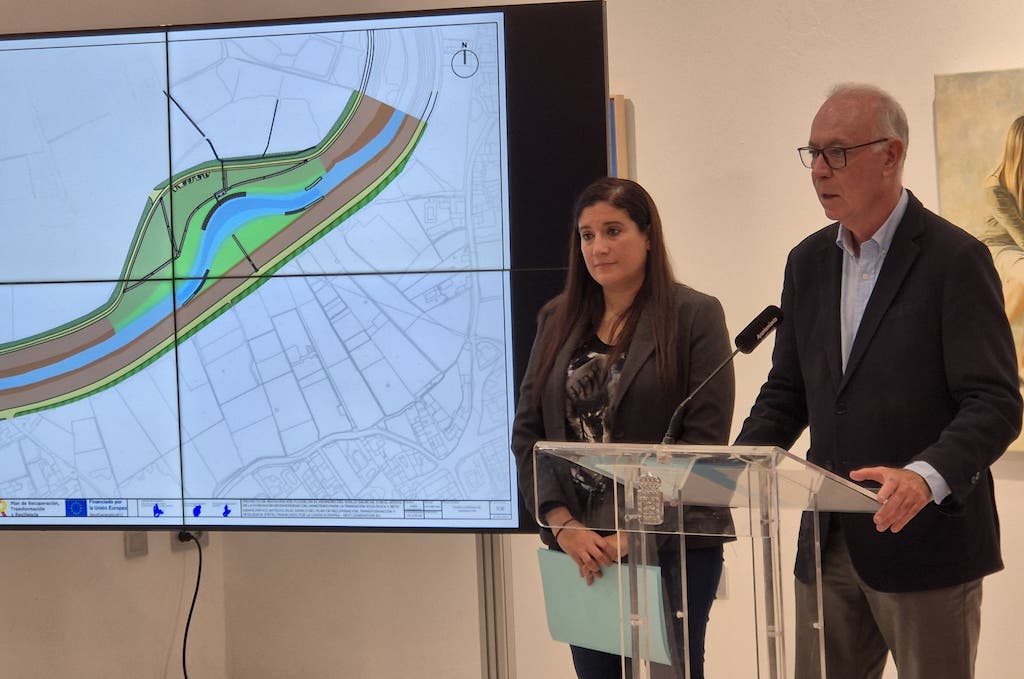 Un antiguo meandro del río en Rincón de Seca se convertirá en una playa ...